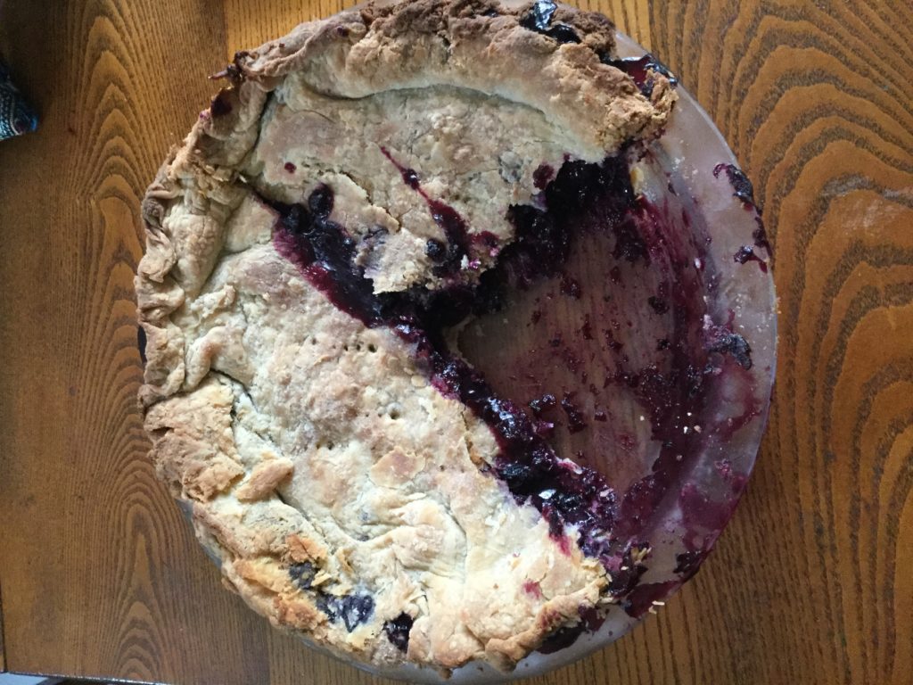 DEEP DISH BLUEBERRY PIE USING FROZEN BLUEBERRIES – Mama Maria’s Kitchen